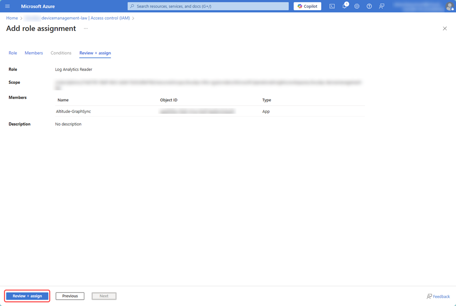 Configure WUfB Log Analytics Permissions