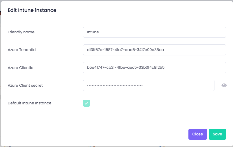 Configuring Microsoft Intune Integration
